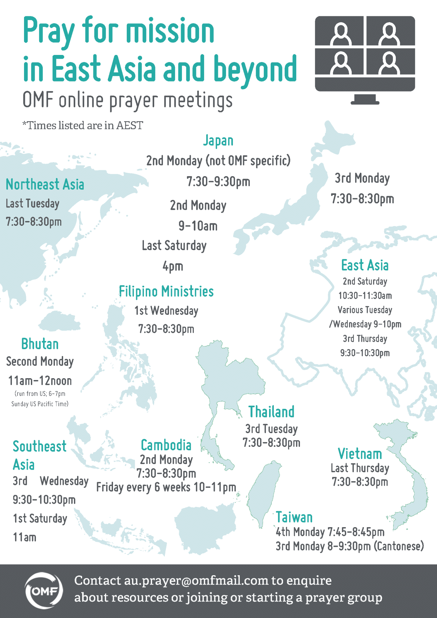 Join a Prayer Group - OMF Australia