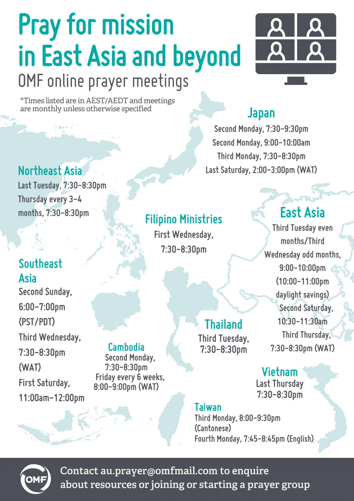 Join a Prayer Group - OMF Australia