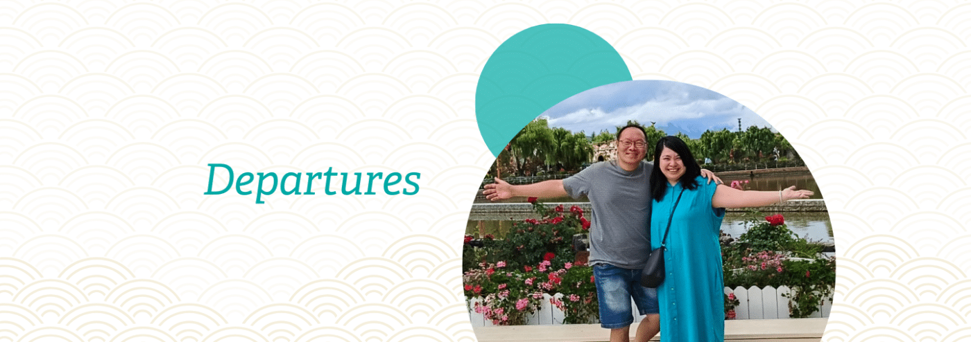 Departures: John and Pam Chee, Taiwan - OMF Australia