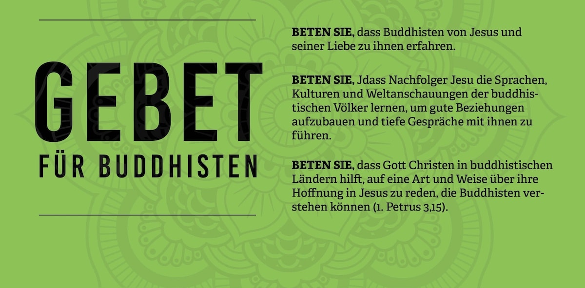 Buddhismus verstehen: Infografik - OMF Suisse - OMF Switzerland