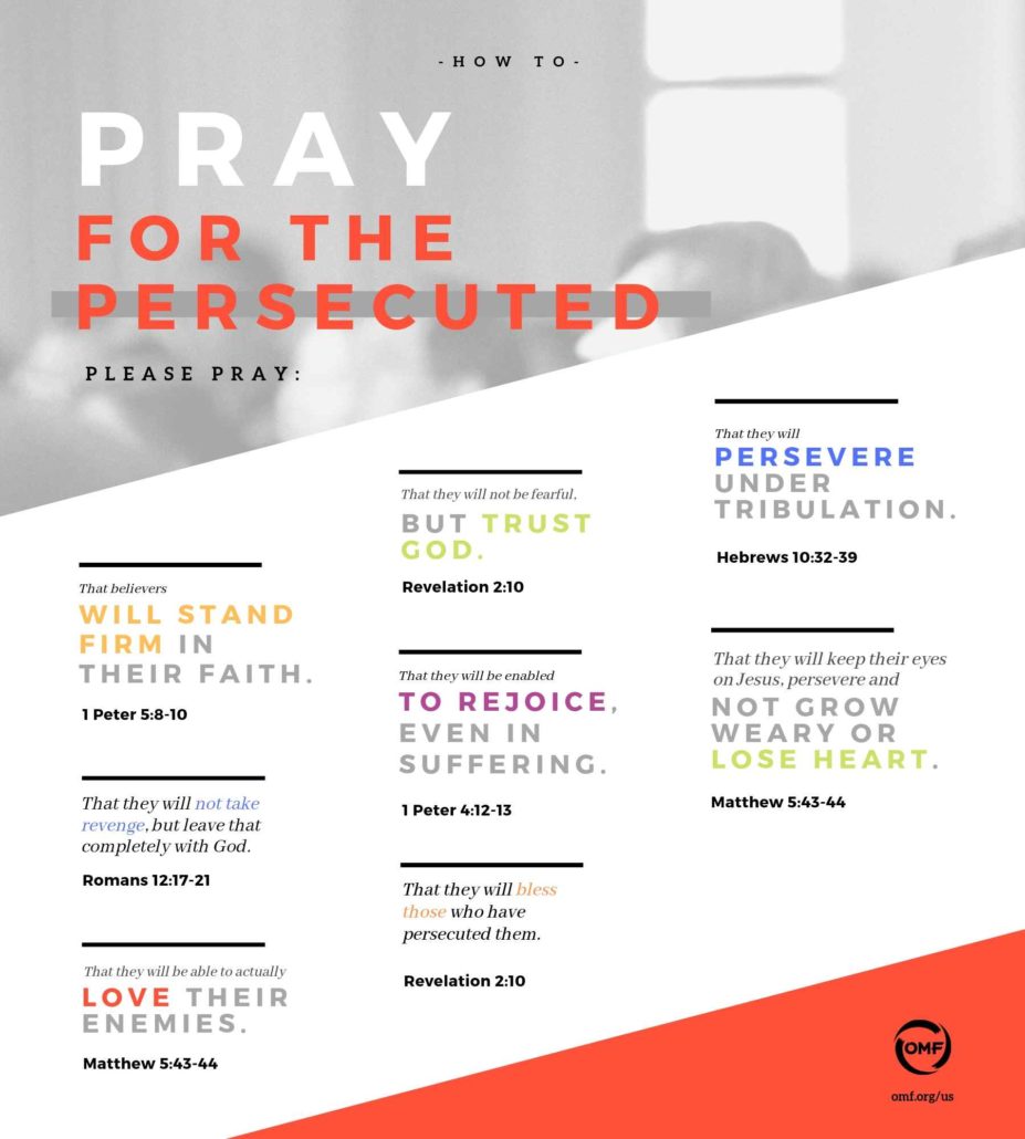 How to Pray for Persecuted Believers - OMF (U.S.) | Heart for Asia ...